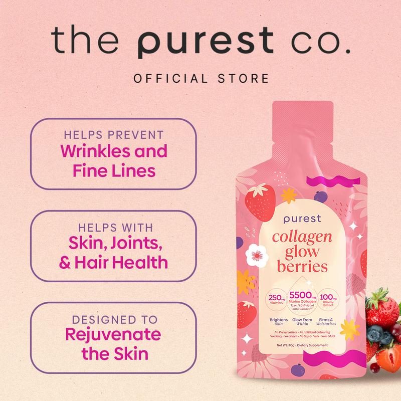 The Purest Co Collagen Glow Berries - Skin Moisturizing & Rejuvenation ...
