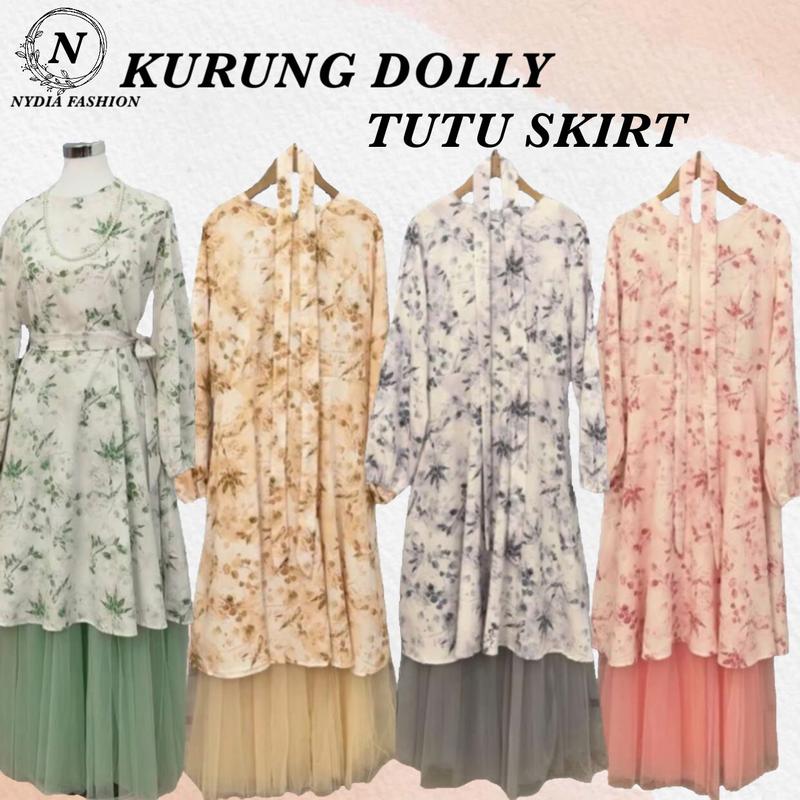 【NYDIA FASHION】KURUNG DOLLY Kain Tutu Wanita Muslimah Set - TikTok Shop ...
