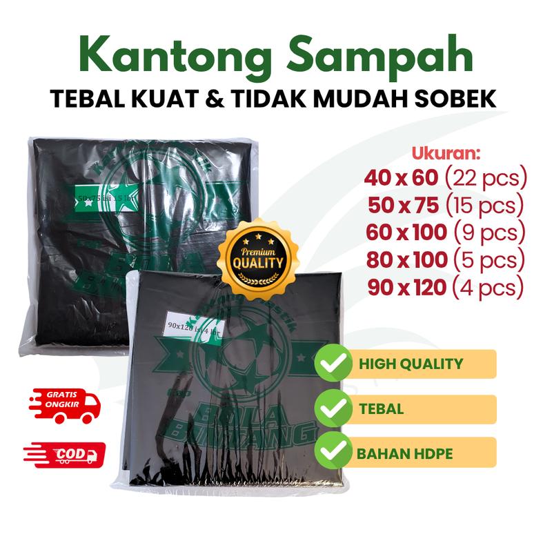 Kantong Sampah / Plastik Sampah Trash Bag Ukuran 40x60 50x75 - Shop ...