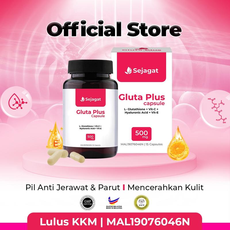 Sejagat Gluta Plus Capsule 15 Capsule Supplement Health - TikTok Shop ...