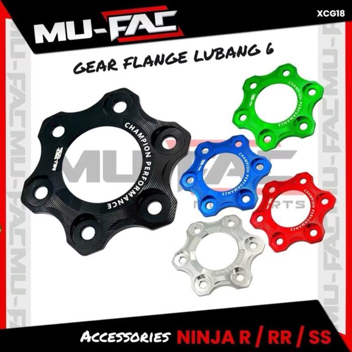 Jual MUFAC Cover Gear Flange Aksesoris Kawasaki NINJA 150 R RR SS FULL ...