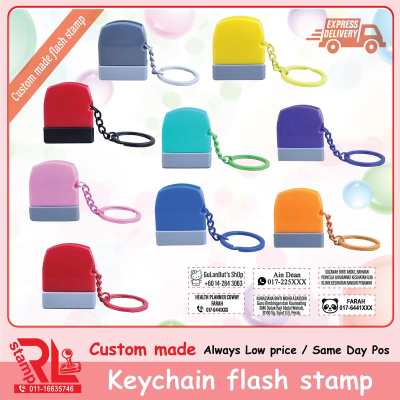 1027 Ready stock /cop nama /cop nama stamp /cop guru /chop custom made ...