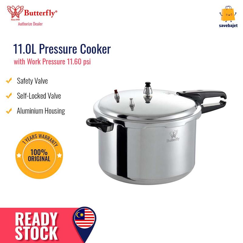 Butterfly Pressure Cooker Periuk Tekanan (11.0L) BPC-28A - TikTok Shop ...