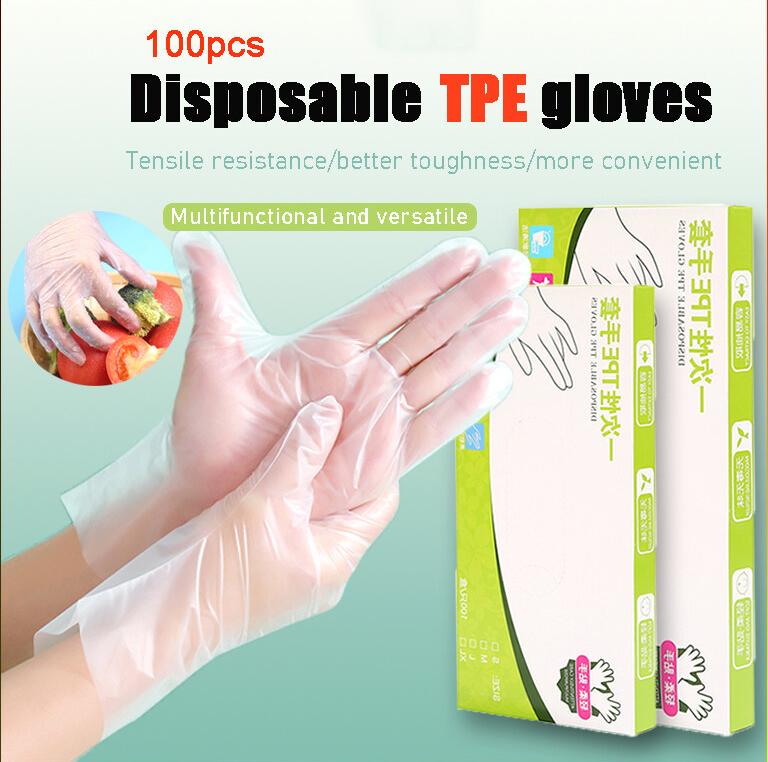 【In Stock 】Household Disposable Gloves Food Grade TPE Gloves - TikTok ...