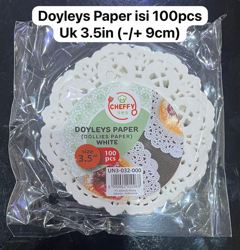 Doilies / Doilies Paper / Doyleys Paper Bulat Tatakan Kue / Alas Toples Foodgrade Tahan Minyak ...