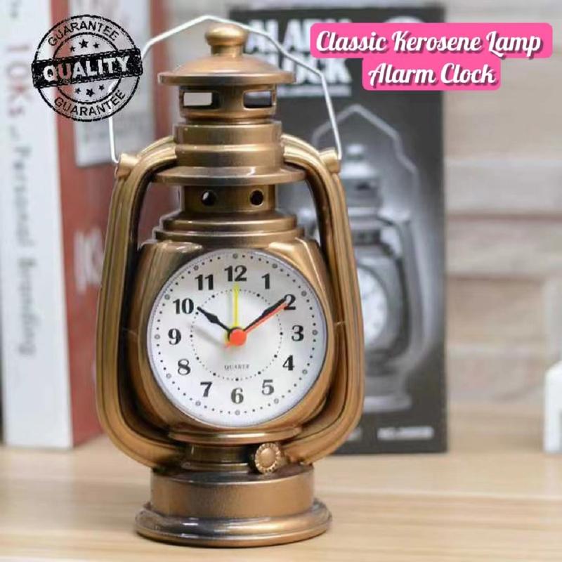 [MSIA SHIP] Classic Kerosene Lamp Alarm Clock Jam Loceng Reka Bentuk ...