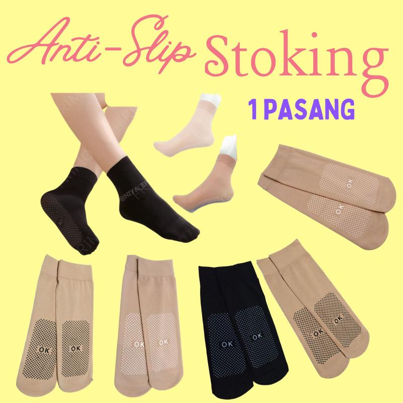 1 Pasang Anti Slip Muslimah Stoking Stokin Sock Socks - TikTok Shop ...