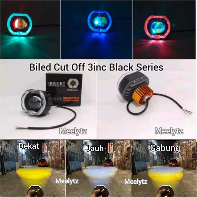 IBRIGHT C991 - Projie Biled Cut Off 3inc Black Series High Low 5 Kabel ...