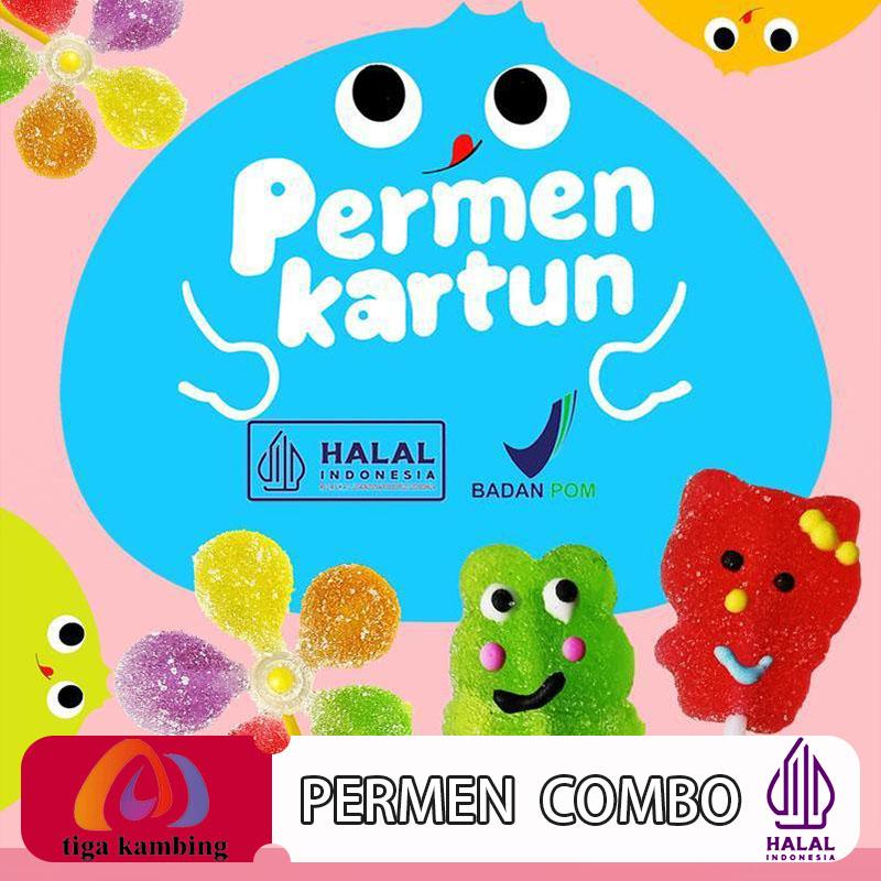 【halal】2Box 60 Pcs Permen Kartun/Permen kartun kincir angin Rasa - Shop | Tokopedia