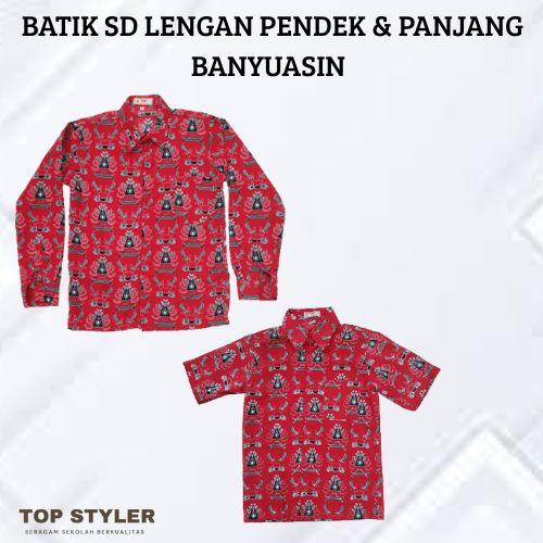 BATIK SEKOLAH SD BANYUASIN LELE LENGAN PANJANG DAN LENGAN PENDEK - Shop ...