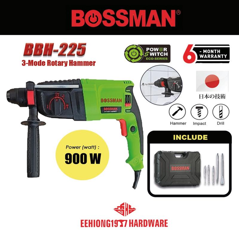 BOSSMAN BBH225 BGBH-226 Rotary Hammer Drill 900w BBH-225 BGBH-226 ...