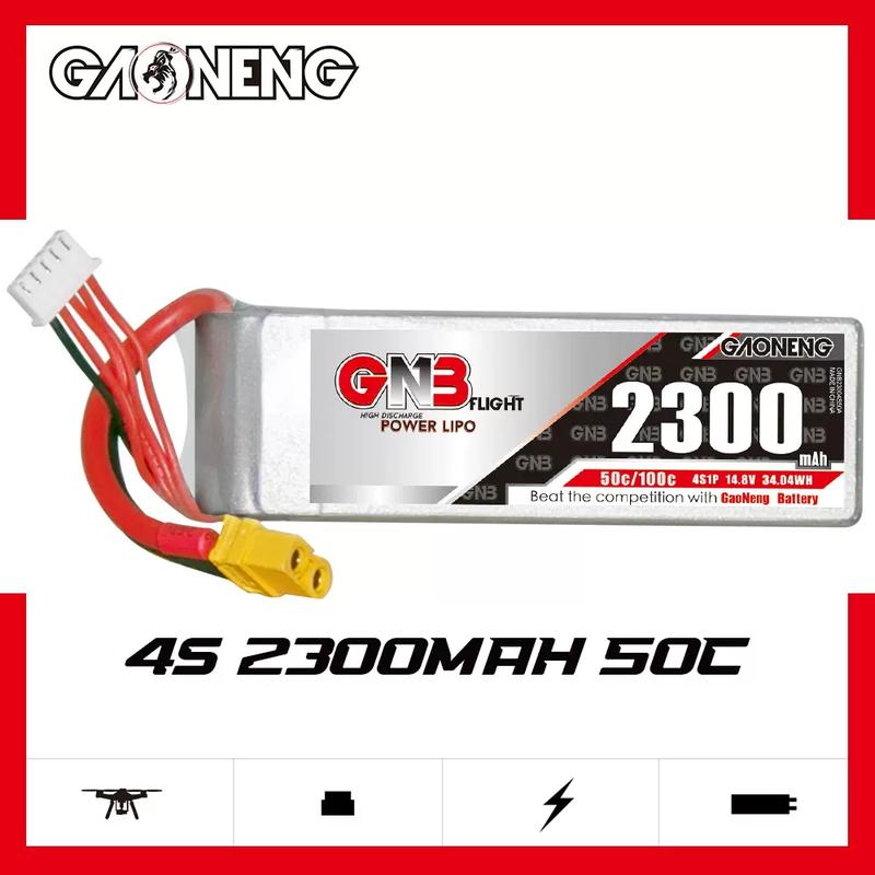 GNB23004S50A // GAONENG GNB 4S 14.8V 2300mAh 50C XT60 LiPo Battery ...