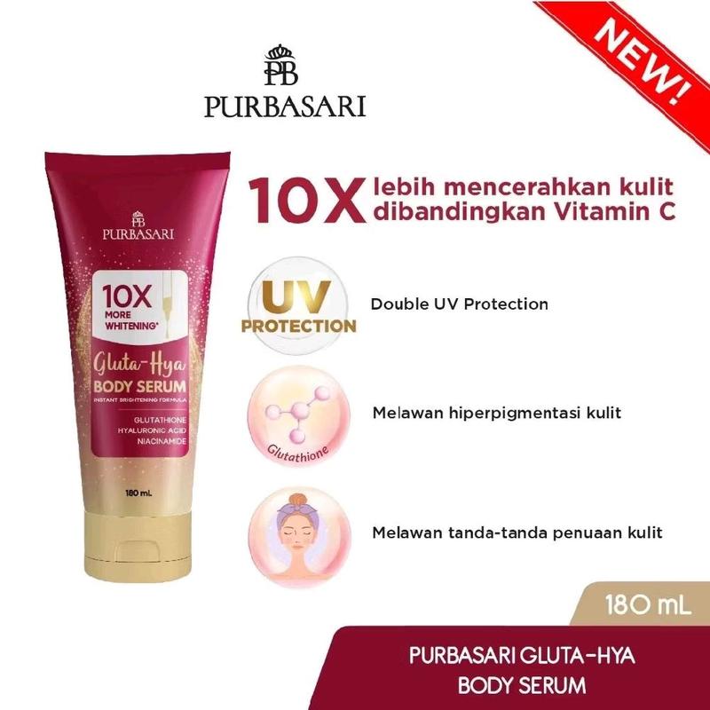 PURBASARI GLUTA- HYA BODY SERUM [Merah]/ Glutathione Hyaluronic Acid ...