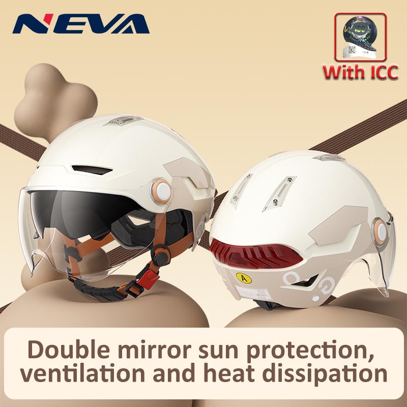 NEVA Nutshell Half Face Helmet for Motorcycle Adjustable Siz - TikTok ...