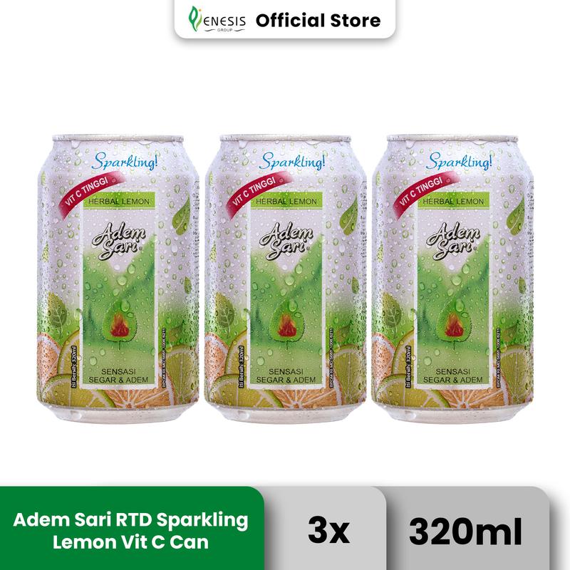 Adem Sari Ching Ku Minuman Penyejuk Kaleng Sparkling Lemon 3x320 - Shop ...