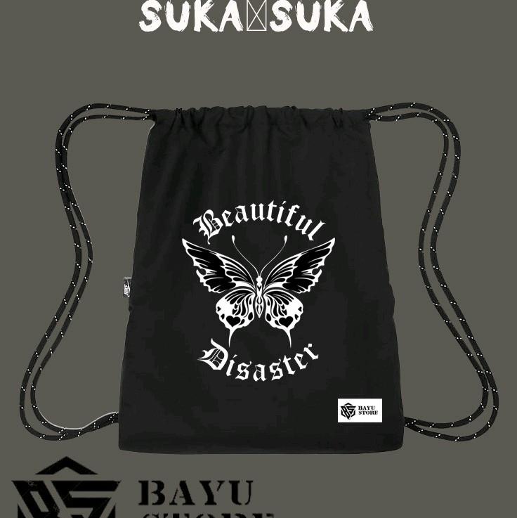 Tas Serut Ransel Murah Pria/Wanita/Tas Multifungsi - Butterfly - Shop ...