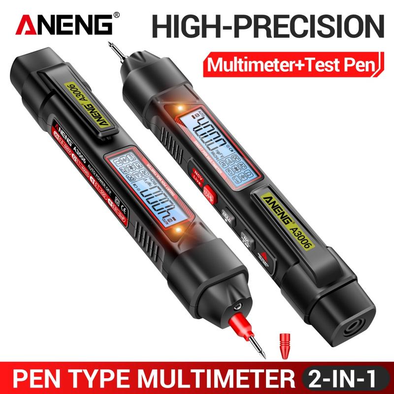 Multimeter Jenis Pen, ANENG A3006, 4000 Kiraan, Mengukur Voltan ...