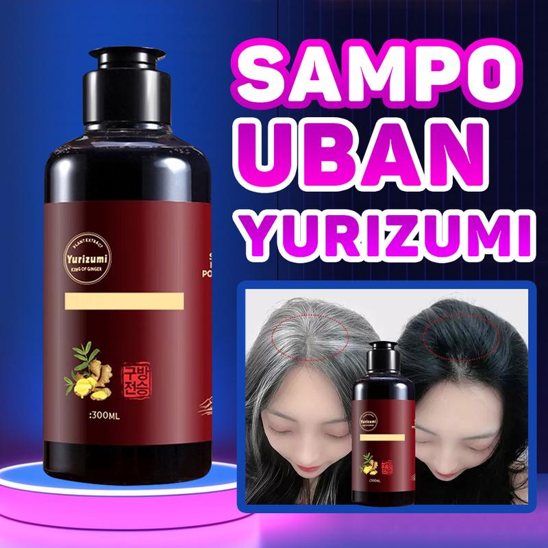 YURIZUMI 300ml Shampo Penghilang Uban Permanen Penghitam Black - Shop ...