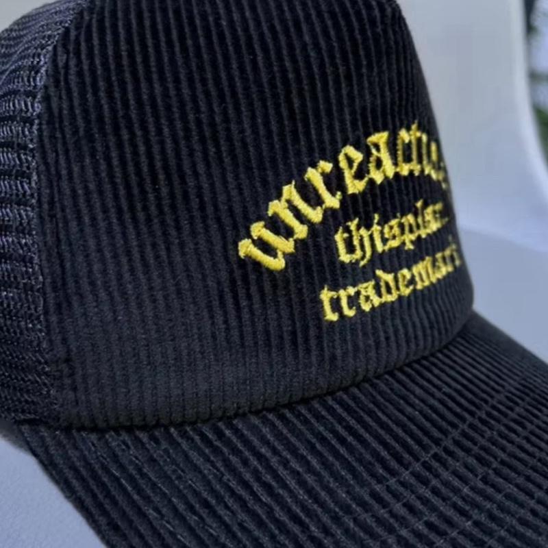 Thisplan Topi Trucker Bahan Corduroy Jaring Logo Unreaction Gaya Unik ...