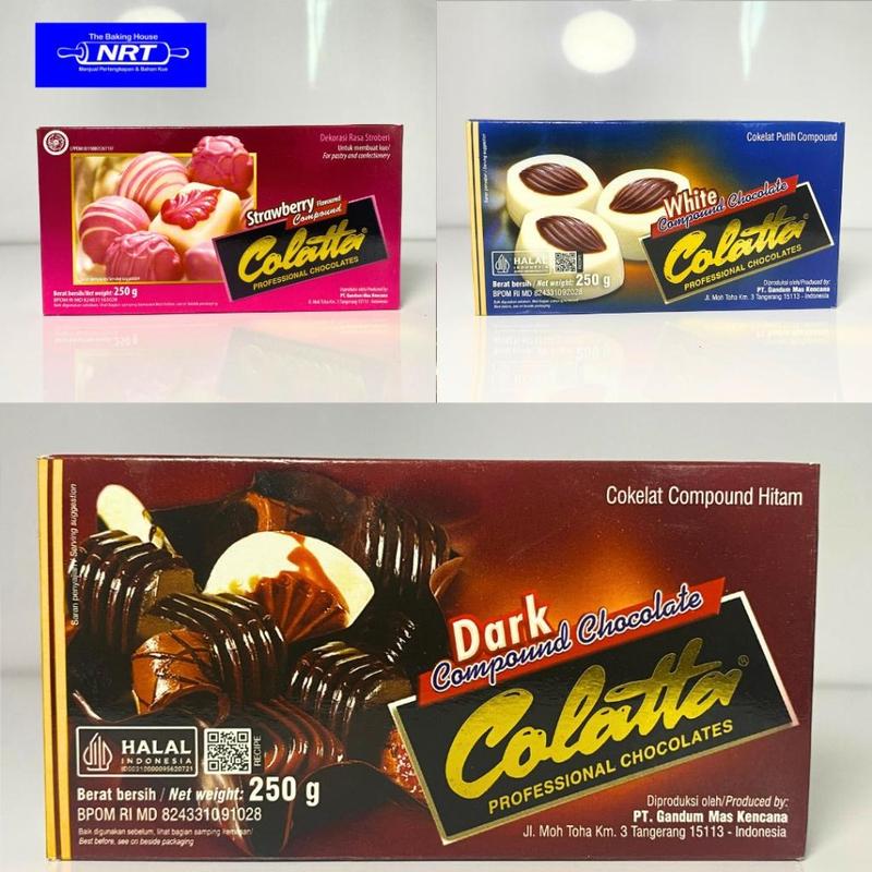 Coklat Batangan Collata Compound Dark, White, Strawberry 250gr - Shop ...