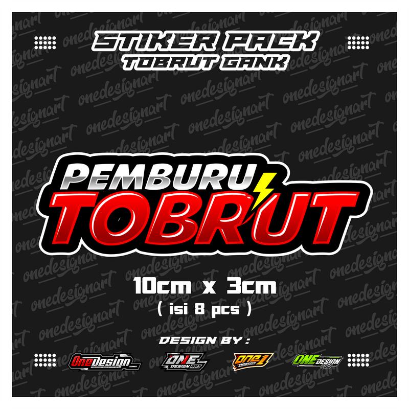 STIKER PACK TOBRUT GANK ISI 8 PCS - Shop | Tokopedia