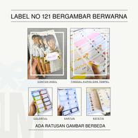 Jual Sticker Label No 121 Berwarna Colorful Stiker Labeling Nama Name ...