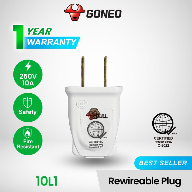 GONEO Plug Unbreakable Series 250V~ 10A Model No.10L1 & 10L4 - TikTok ...
