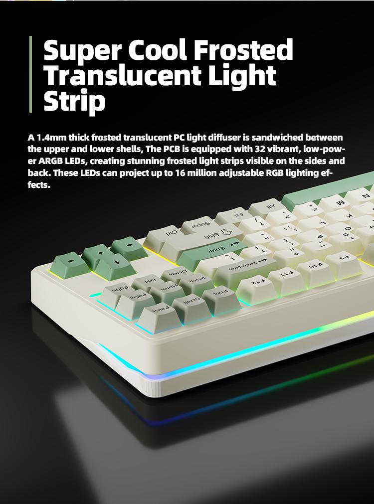 Elecfox LINKY 87 TKL Customized Mechanical Keyboard 87 Keys Wired ...