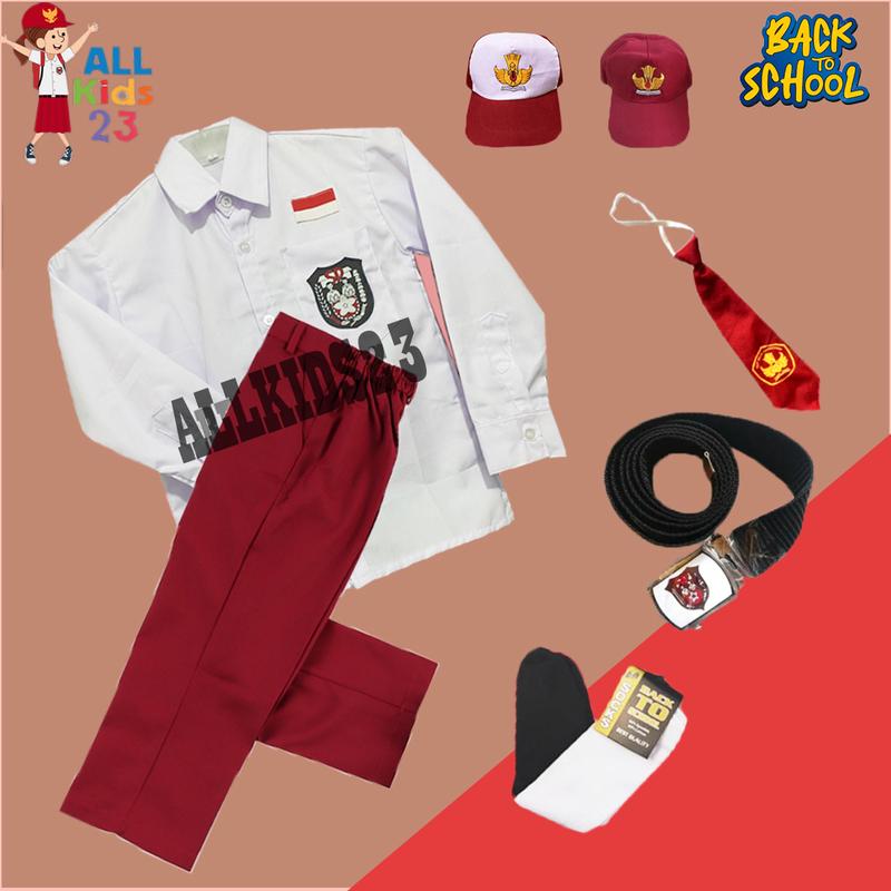 Paket Seragam Sekolah SD Merah Putih Lengkap Laki Laki Panjang - Shop ...