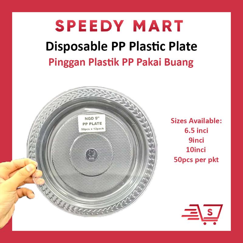Pinggan Plastik / Disposable PP Plastic Round Plate/ Party Plate ...