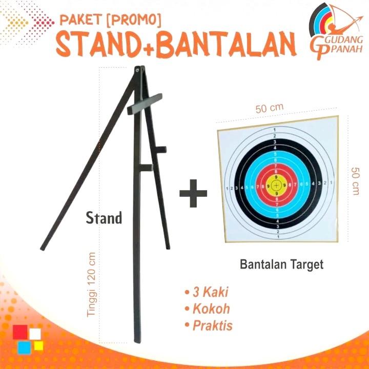 PAKET STAND + BANTALAN TARGET PANAHAN - Shop | Tokopedia