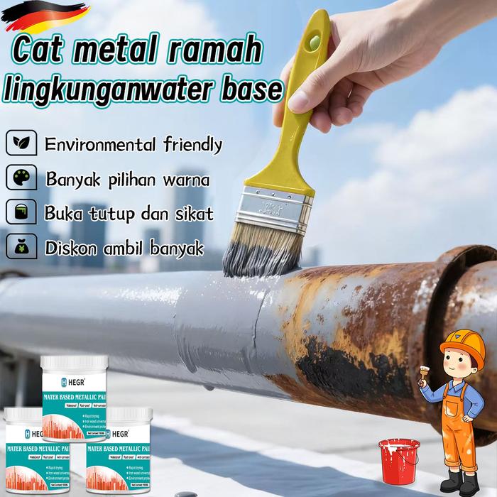 Promo 【Tidak perlu digiling】Cat anti karat logam 500g Cat anti karat ...