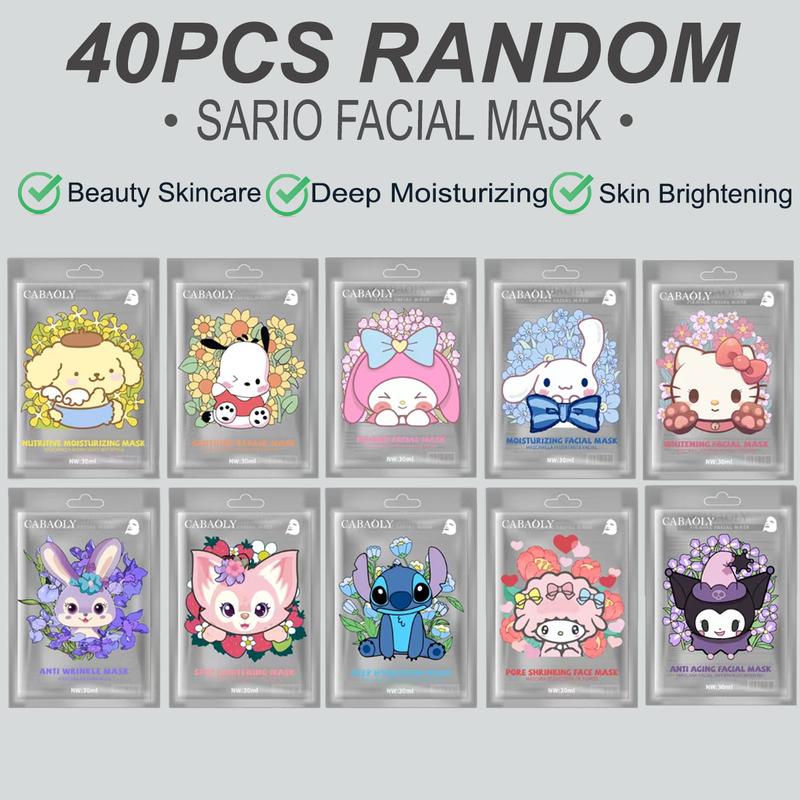 【40PCS COMBO】SANRIO FACIAL MASK Deep Moisturizing Brightenin - TikTok ...