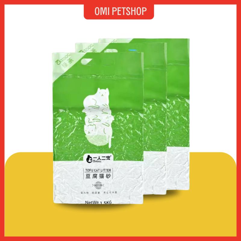 OMI Petshop Premium Tofu Cat Litter Odour Control No Dust Fast - TikTok ...
