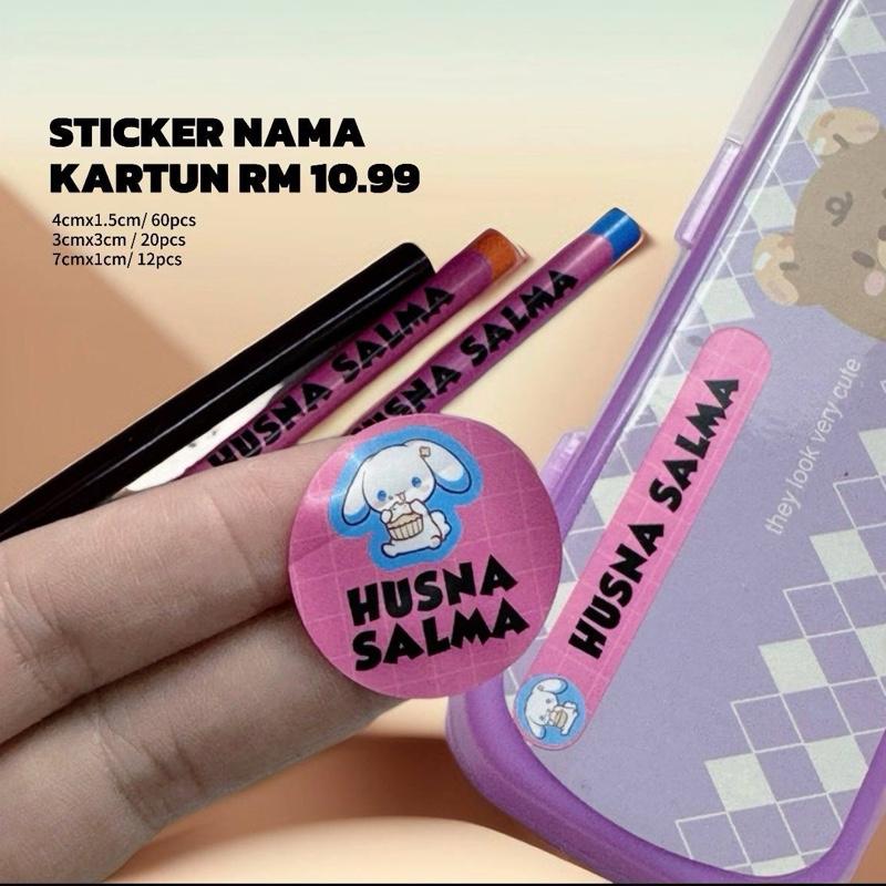 Sticker Nama Kartun - TikTok Shop Malaysia