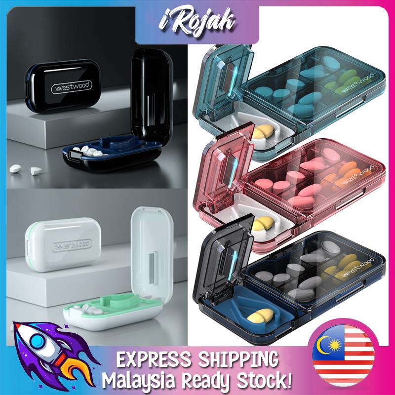 [iRojak] Portable Medicine Pill Compartment Box Case Medicin - TikTok ...