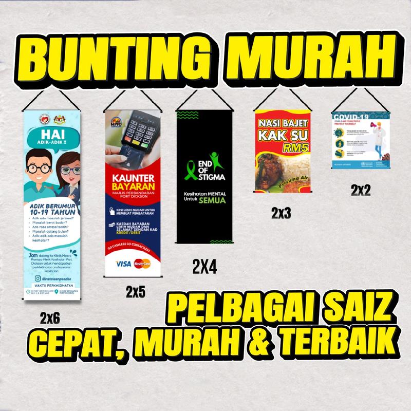 Bunting Banting Gerai Murah Produk Material tebal Banner - TikTok Shop ...