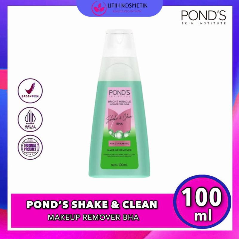 Pond's Shake & Clean BHA Makeup Remover 100ml - Ponds Bright - Shop ...