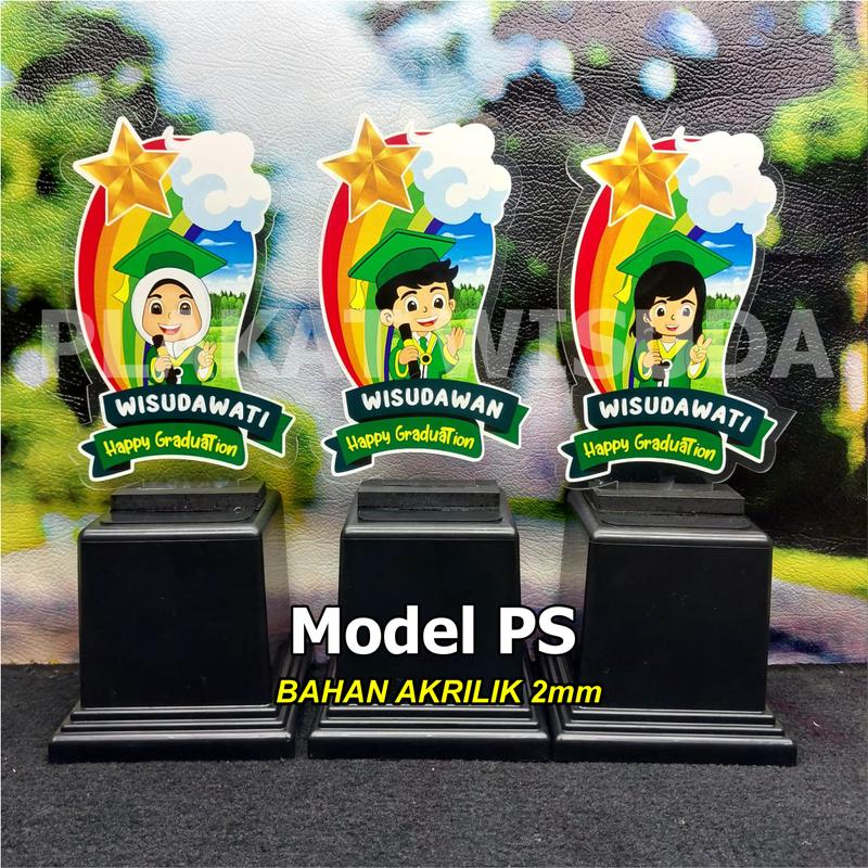 MODEL PS AKRILIK 2mm PLAKAT PIALA WISUDA ANAK TK/PAUD - Shop | Tokopedia