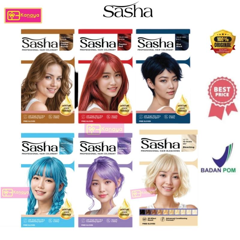 Sasha Professional Hair Colorant -Cat Rambut Sasha - Shop | Tokopedia