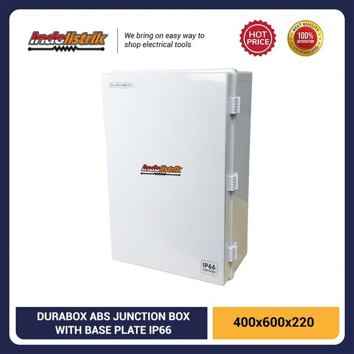 Jual Box Panel Plastik 400x600x220 mm ABS Junction + Base Plate Durabox ...