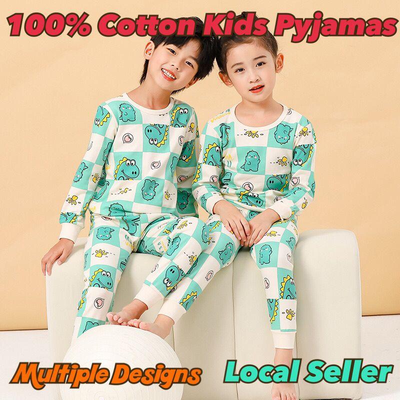 100% Cotton Kids Pyjamas Pajamas Boys Girls Pyjamas Pajamas Sleepwear ...