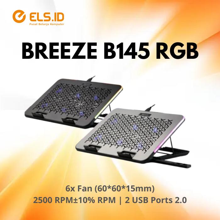 Rexus Breeze B145 RGB Cooling Pad Laptop Multifungsi - Shop | Tokopedia
