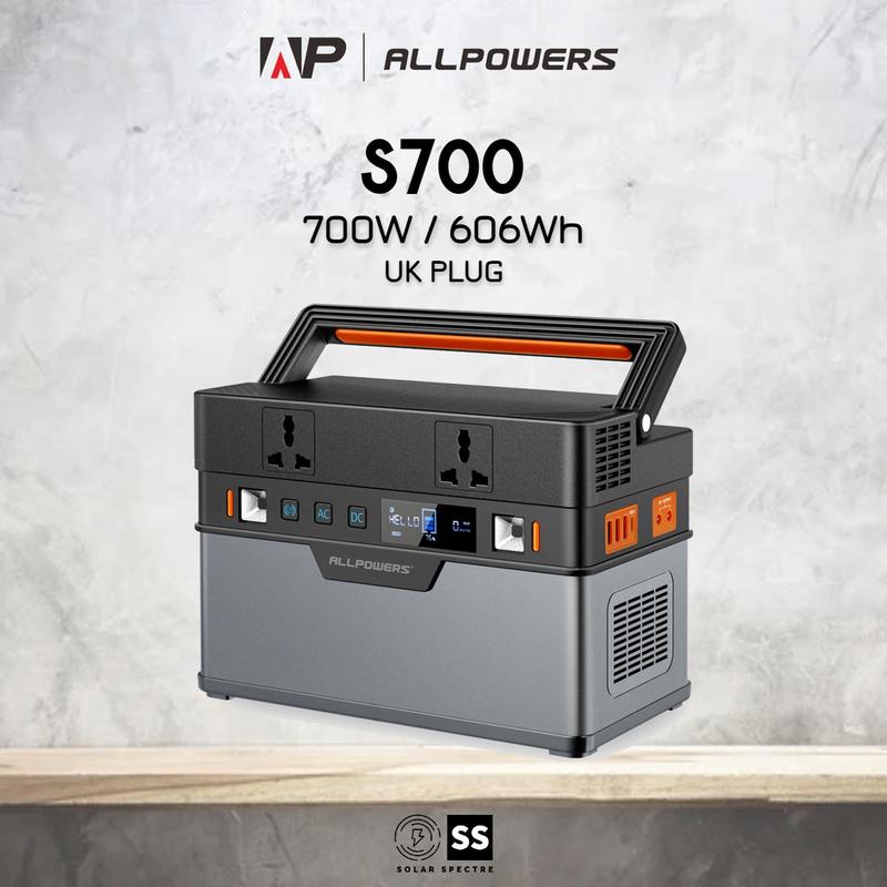 ALLPOWERS Solar Power Generator 700W 606Wh 164000mAh - TikTok Shop Malaysia
