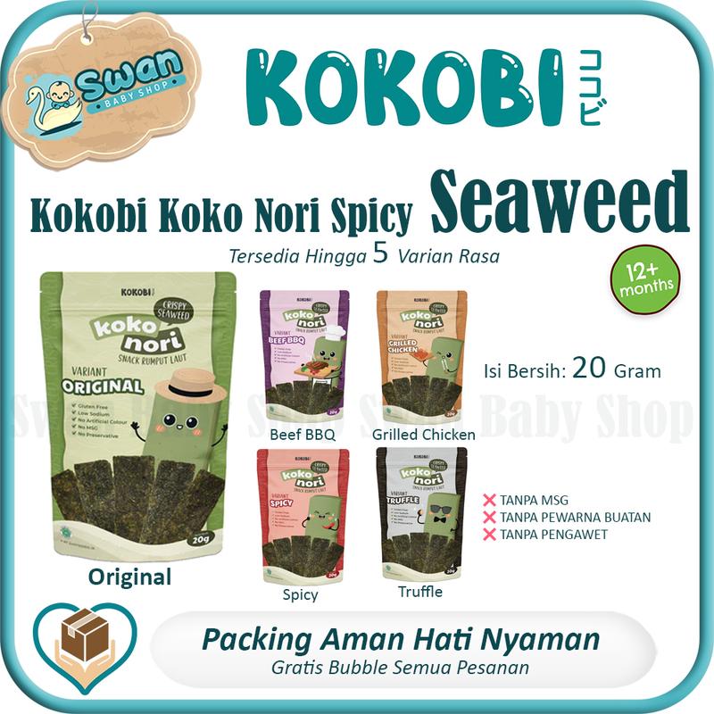 Kokobi Koko Nori Crispy Seaweed 20gr / Snack Rumput Laut Sehat - Shop ...