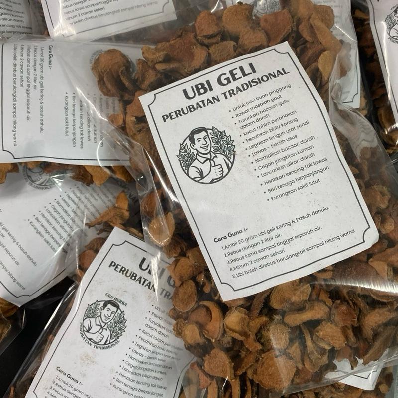 Ubi Geli Geli Kering 100g Rebusan Air Herba Mujarab Untuk Masalah ...