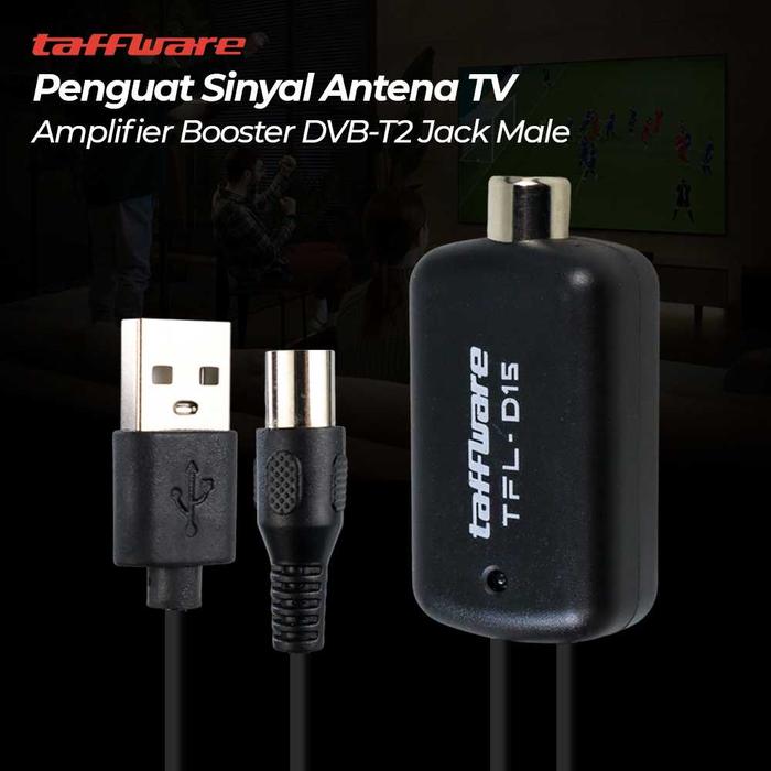 Jual Penguat Sinyal Antena TV Amplifier Signal Booster DVB-T2 - TFL-D15 ...