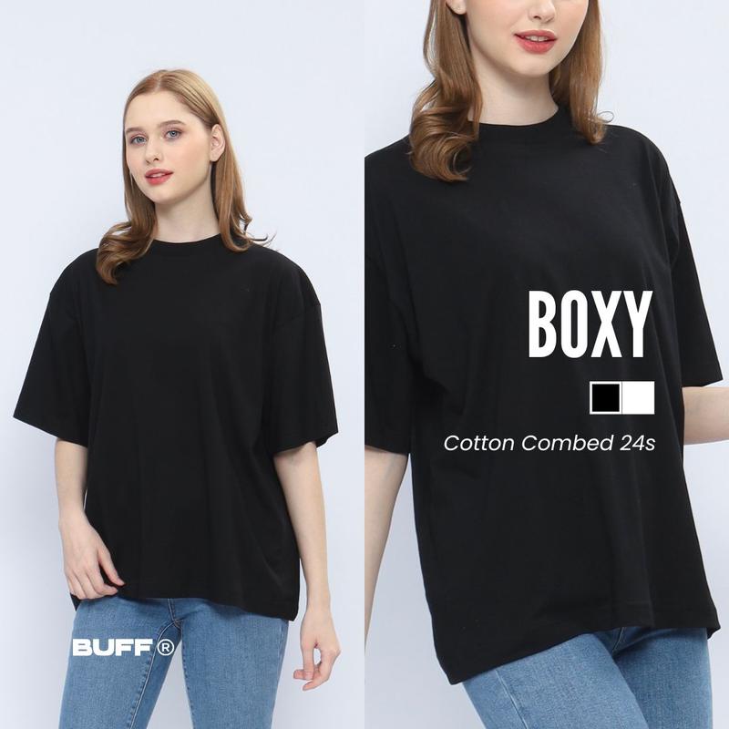 Buff Studios (Banyak Warna) Kaos Boxy Polos Cotton Combed 24 - Shop | Tokopedia