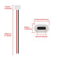 Promo USB Type C 2Pin Female Konektor Charger socket type C female ...