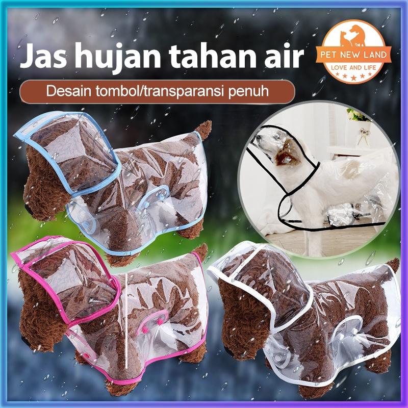 Anjing Kucing Jas Hujan Transparan Anti Air Untuk Hewan Anabul - Shop ...